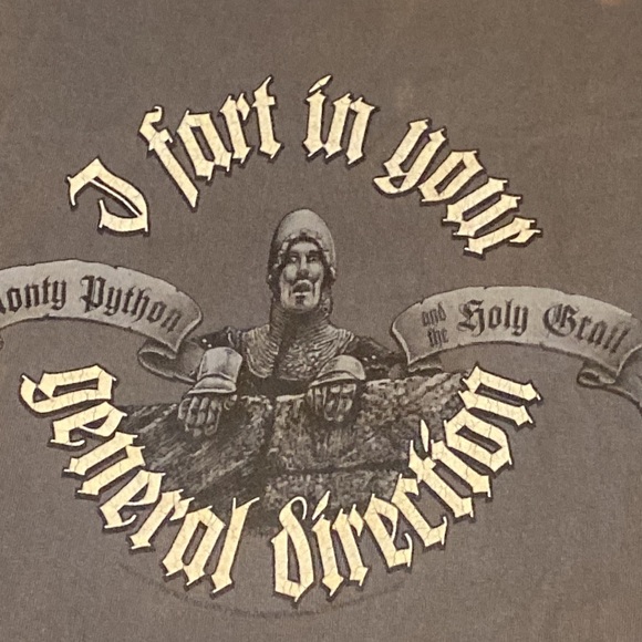 AAA | Shirts | Vintage Monty Python And The Holy Grail Fart In Your General Direction Large Tee ...